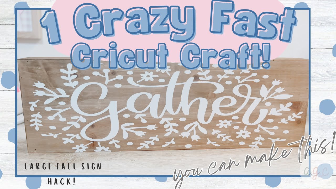 1 CRAZY FAST CRICUT CRAFT! || CRAFT WITH ME! || you can make this ...