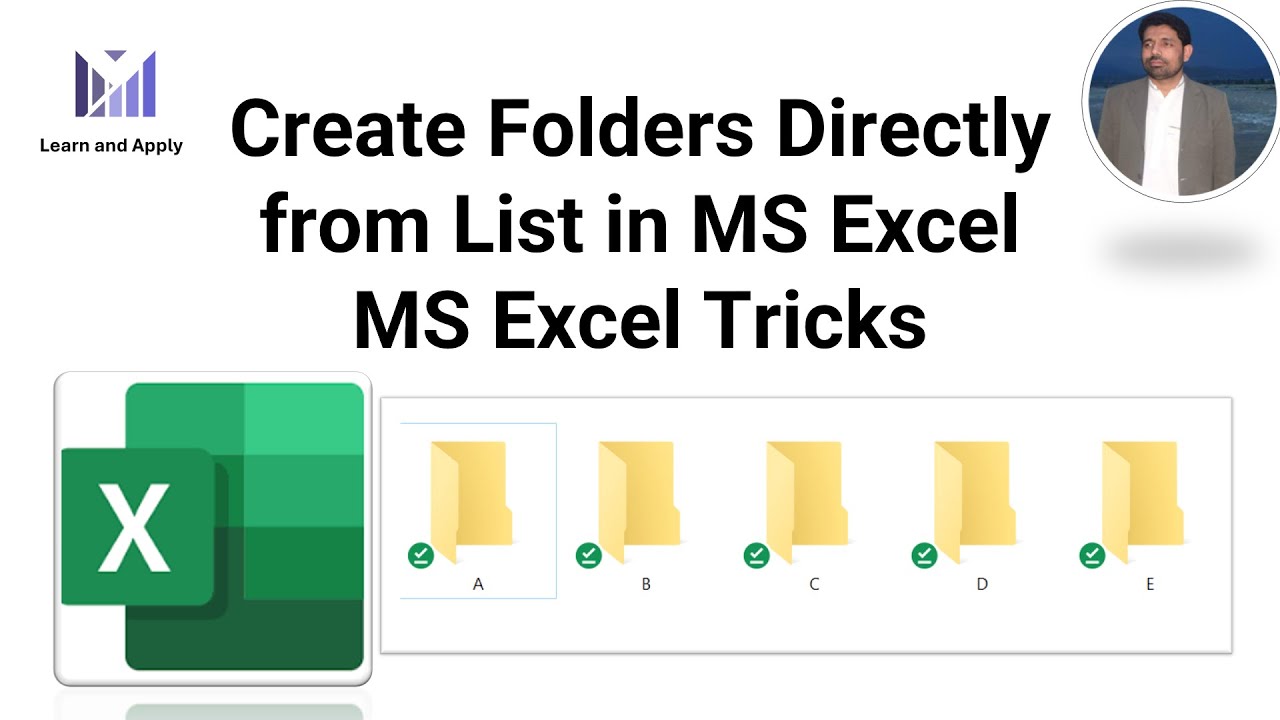 Create Folders From A List Of Names In Ms Excel Ms Excel Tricks For Folders Exceltips Youtube 5306