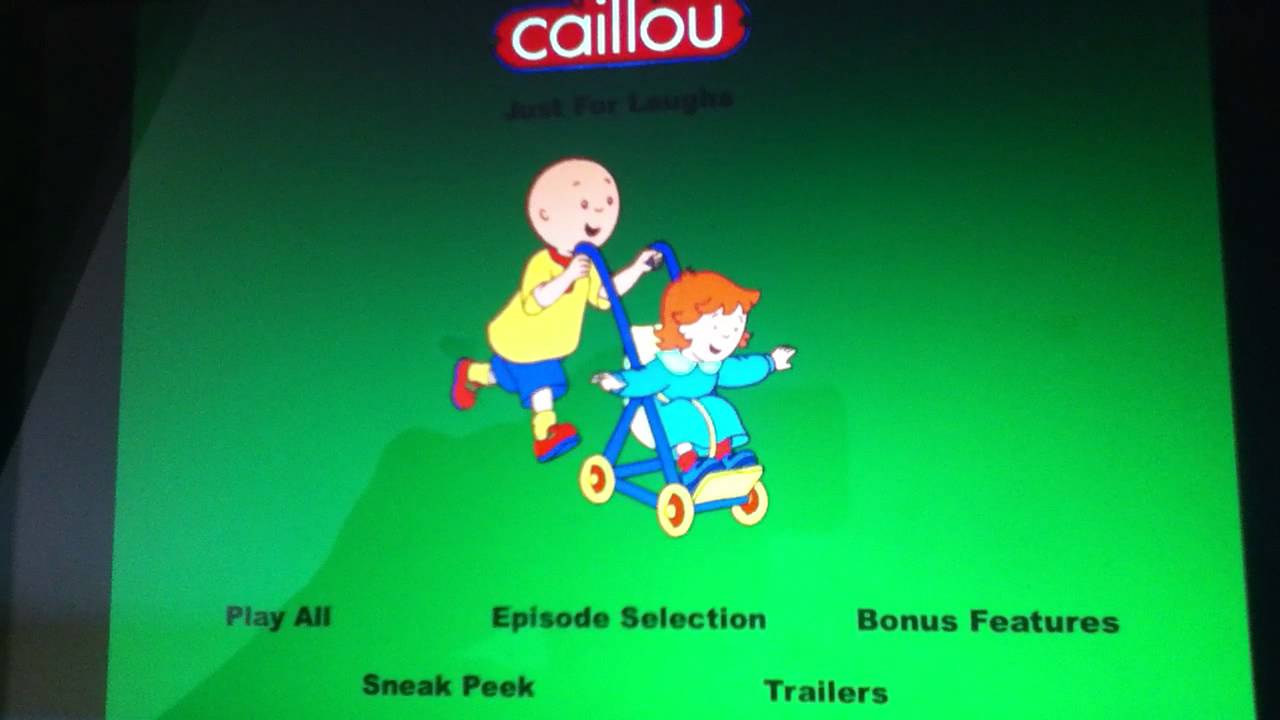 Caillou: Just For Laughs DVD Menu - YouTube