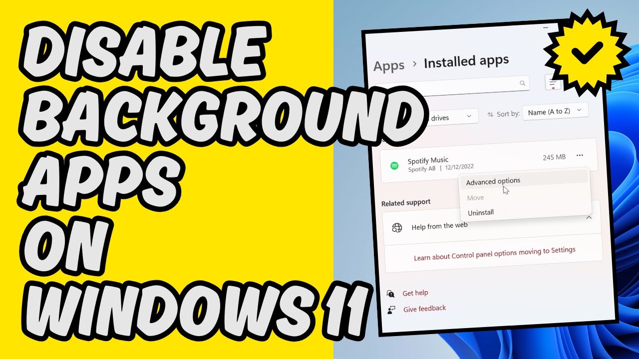 [Easy Guide] Disable Background Apps on Windows 11 - YouTube