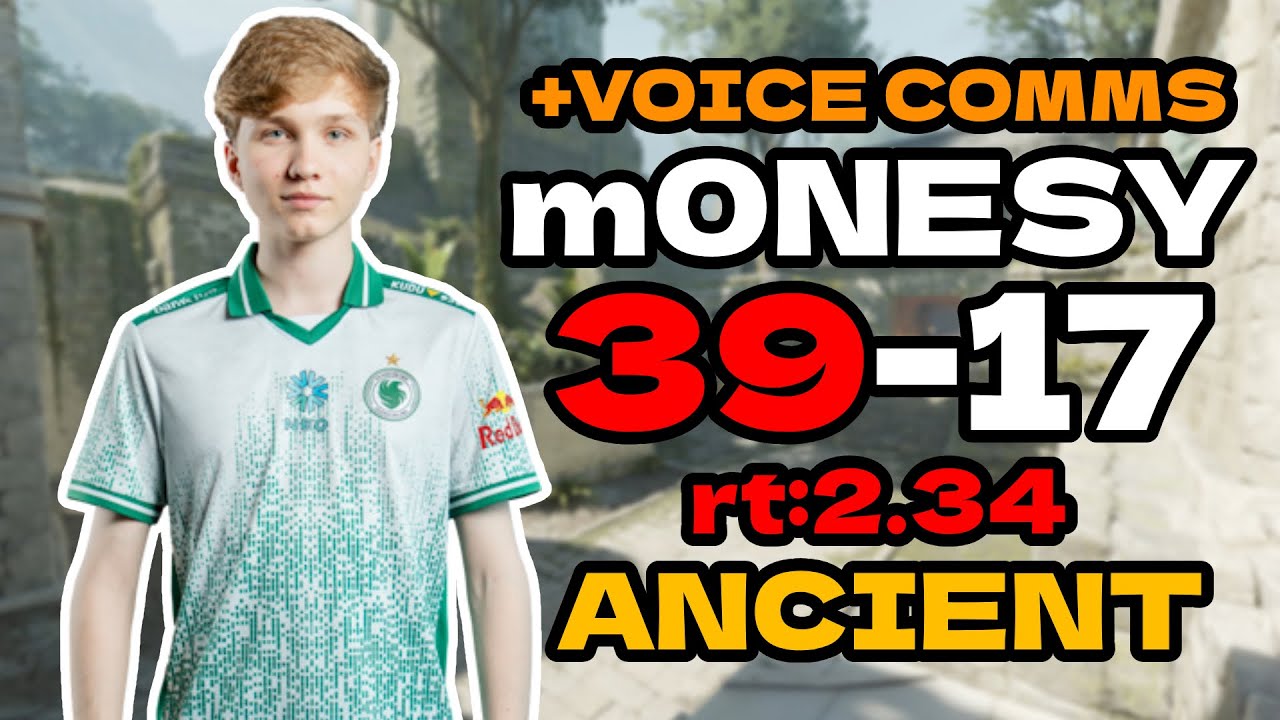 😯m0NESY (39-17) rt:2.34 SoloQ +VOICE COMMS l NA FACEIT RANKED (ancient) | #cs2 #pov - YouTube
