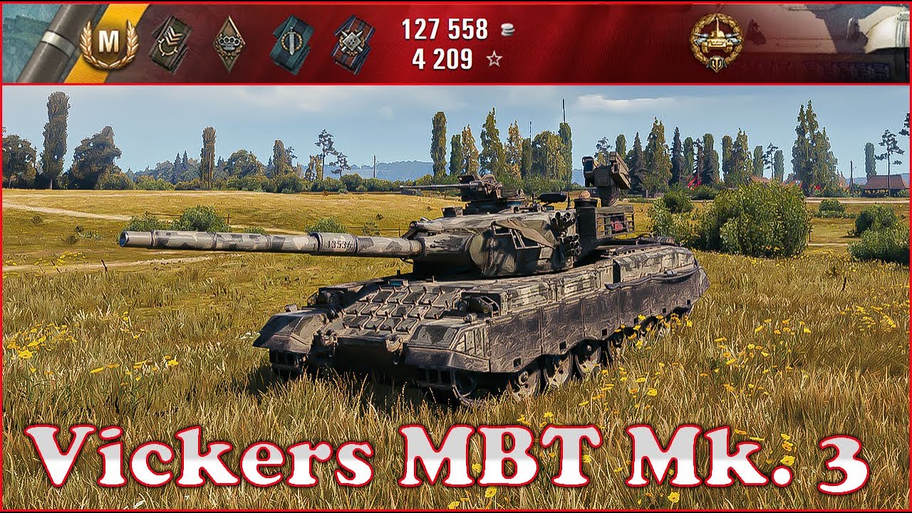 Vickers MBT Mk. 3 - World of Tanks UZ Gaming - YouTube