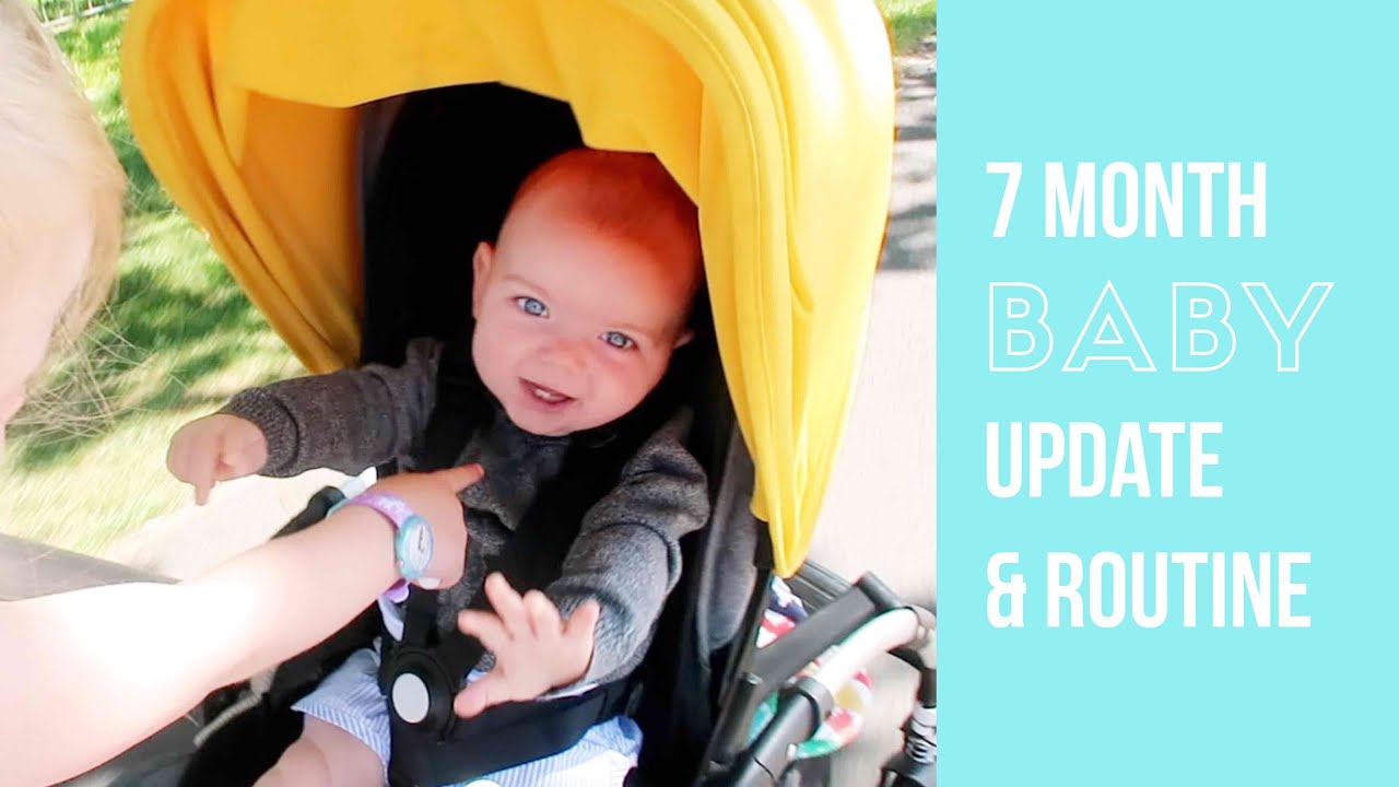 7 MONTH BABY UPDATE & FEEDING/SLEEPING ROUTINE - YouTube
