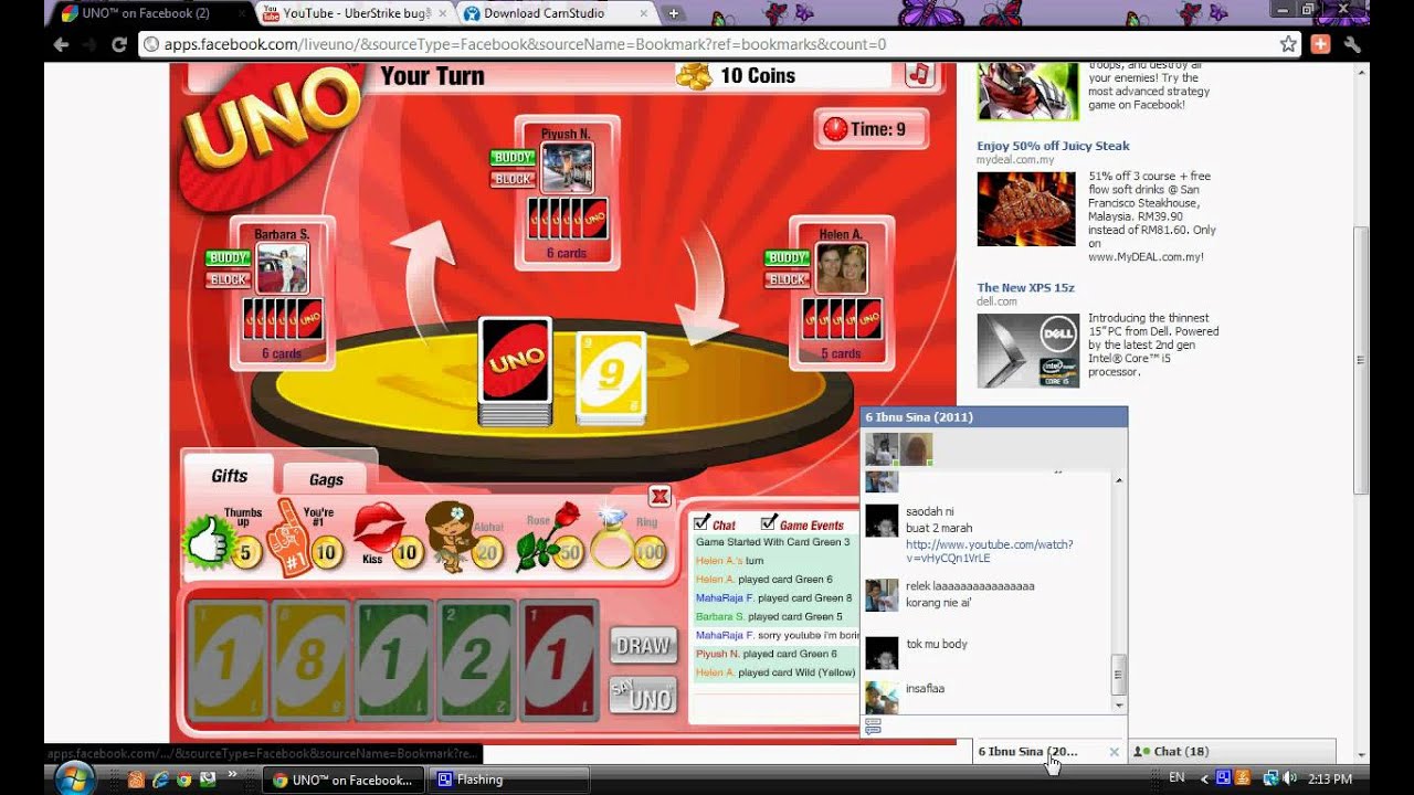 Uno Game Cheat on Facebook - YouTube