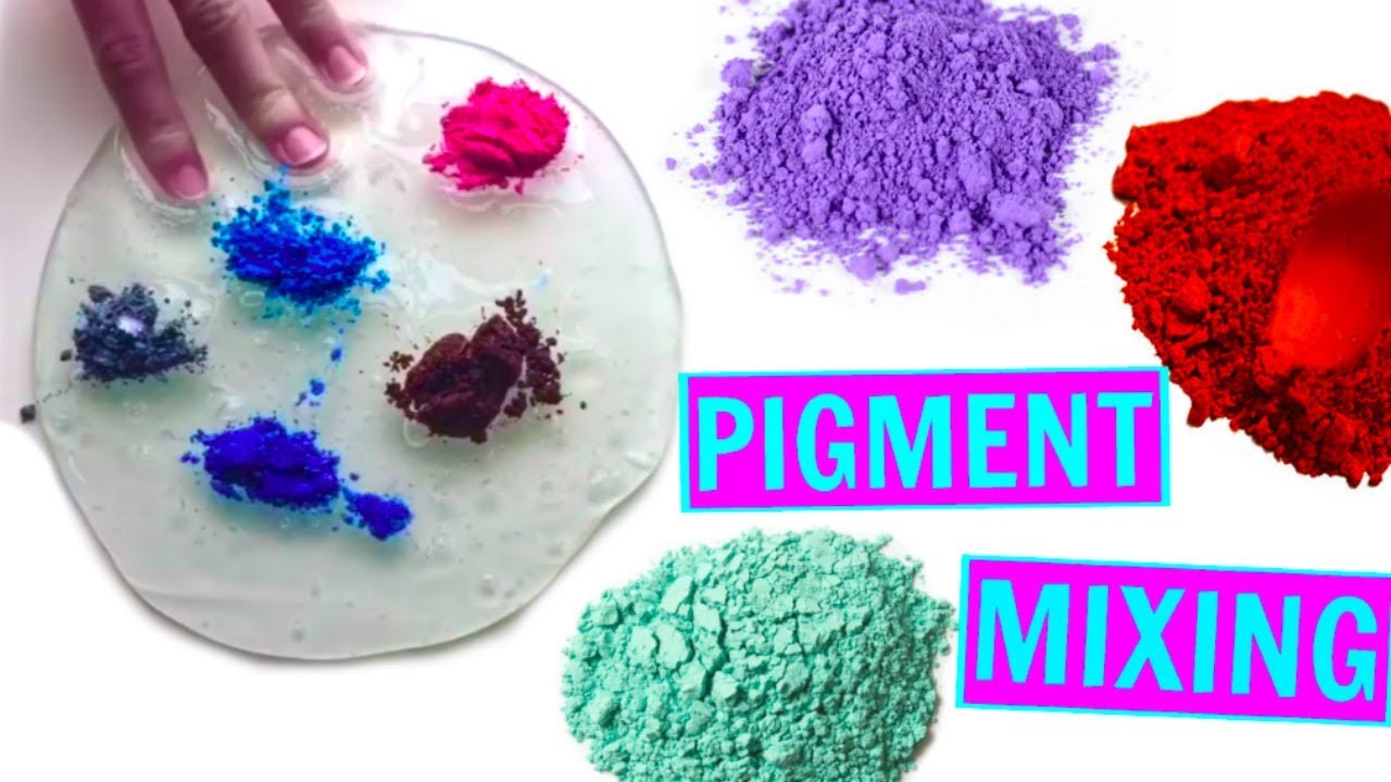 MIXING ALL MY PIGMENTS INTO CLEAR SLIME! Satisfying Slime ASMR Video ...