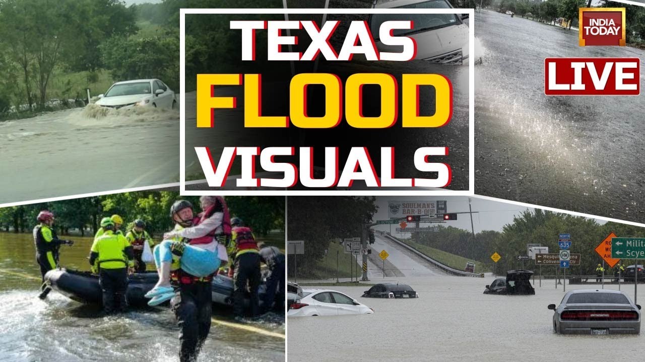 Texas Flood Exclusive Visuals LIVE: At Least 178 People Rescued In ...