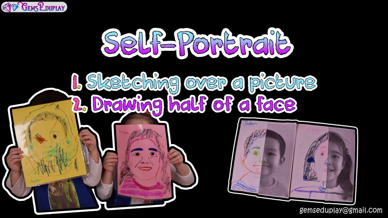 Fun & Easy Self-Portraits for kids-GemsEduplay - YouTube