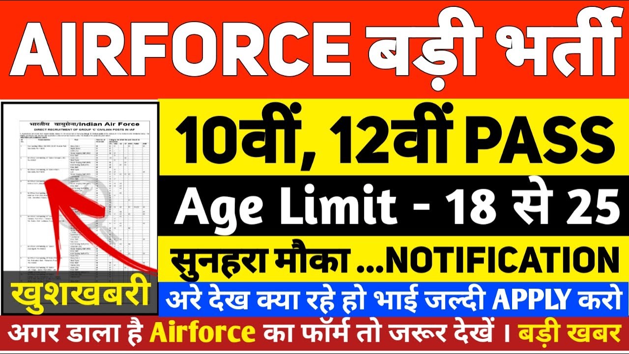 AirForce Group C Offline Form 2021 Kaise Bhare / How to Fill AirForce ...