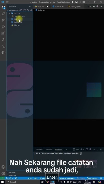 Membuat file catatan di vscode - YouTube