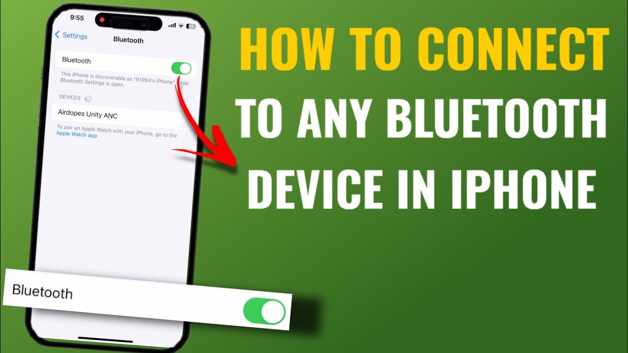How To Connect Any Bluetooth Device In Apple Iphone | Connect To Tws In ...