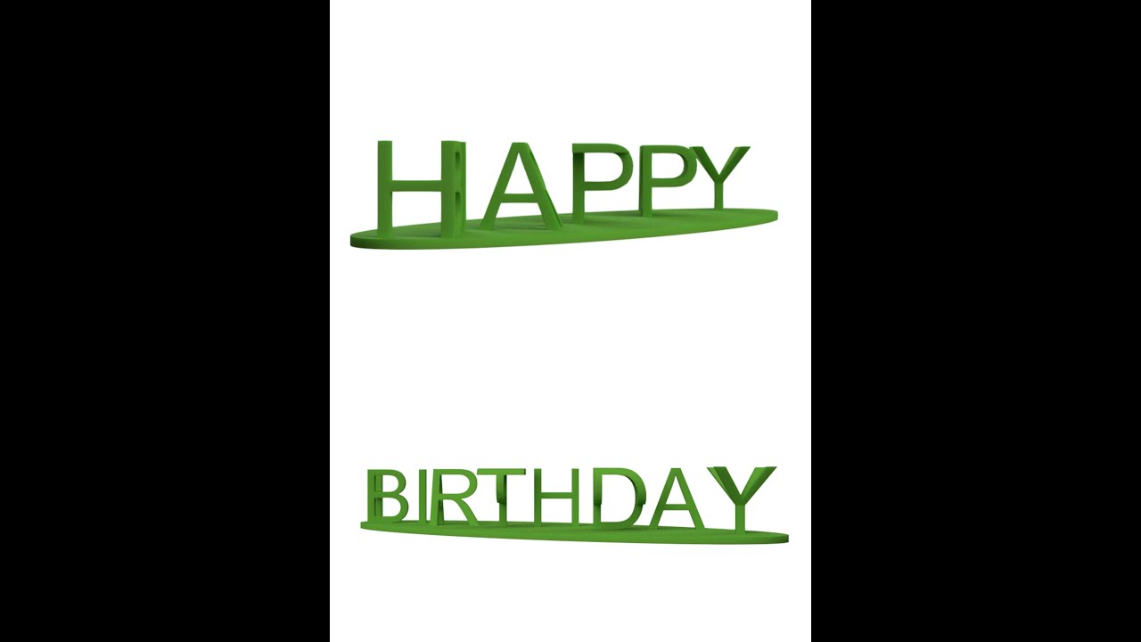 Happy Birthday – Anamorphic Text - Anleitung - YouTube