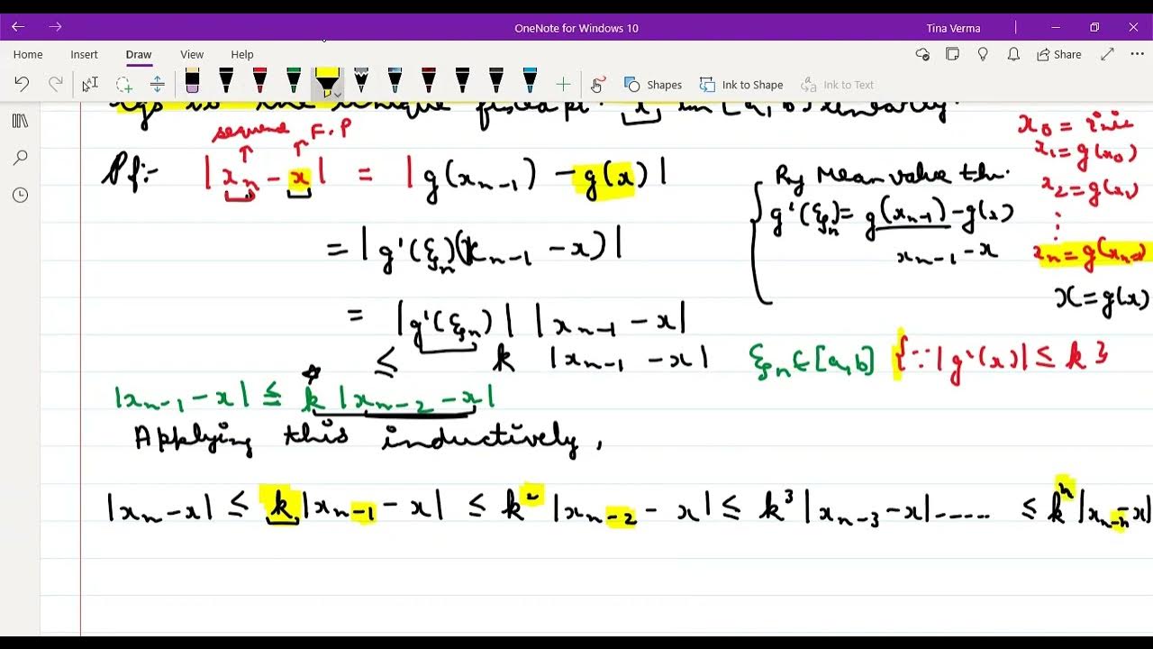 L11 Fixed point iteration method: order of convergence and examples ...