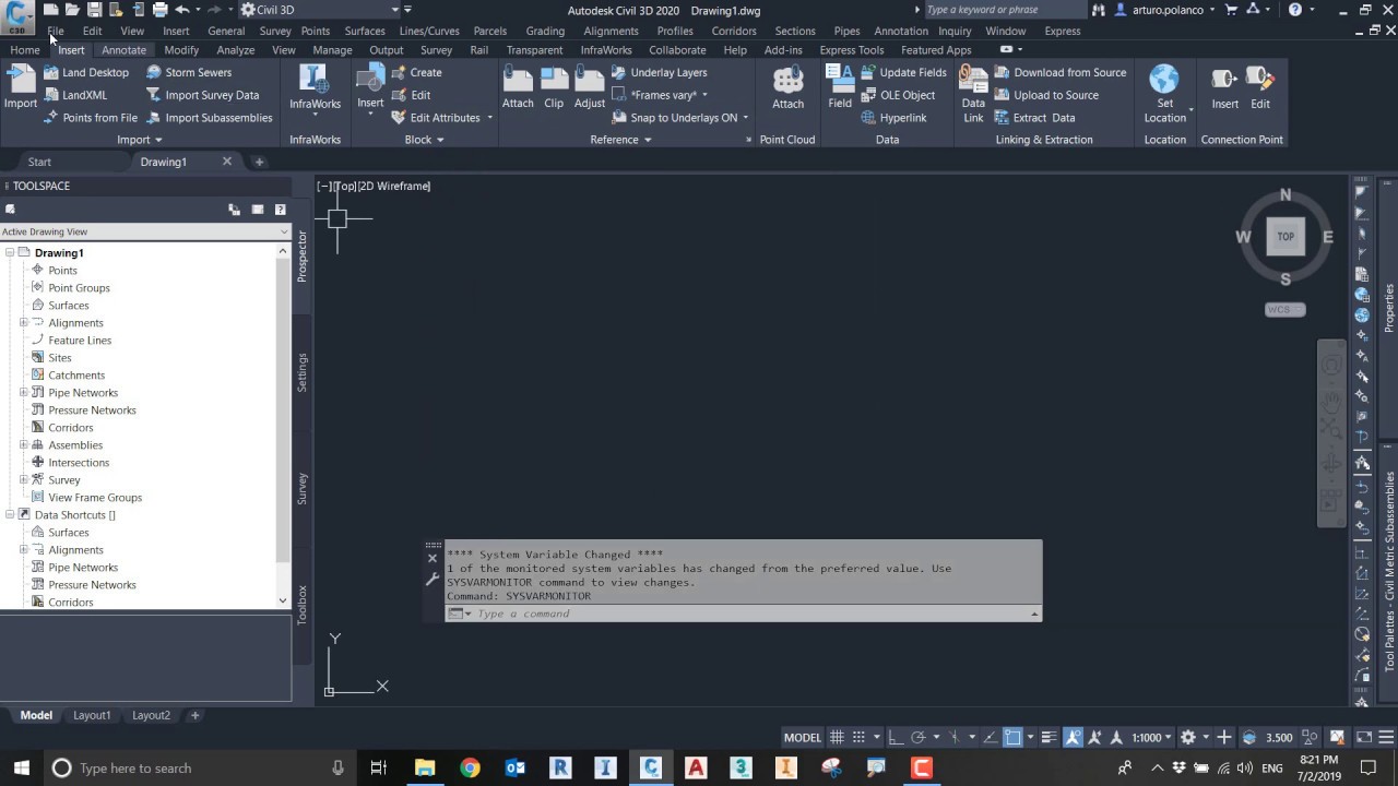 AutoCAD Civil 3D: Save window not showing up - YouTube