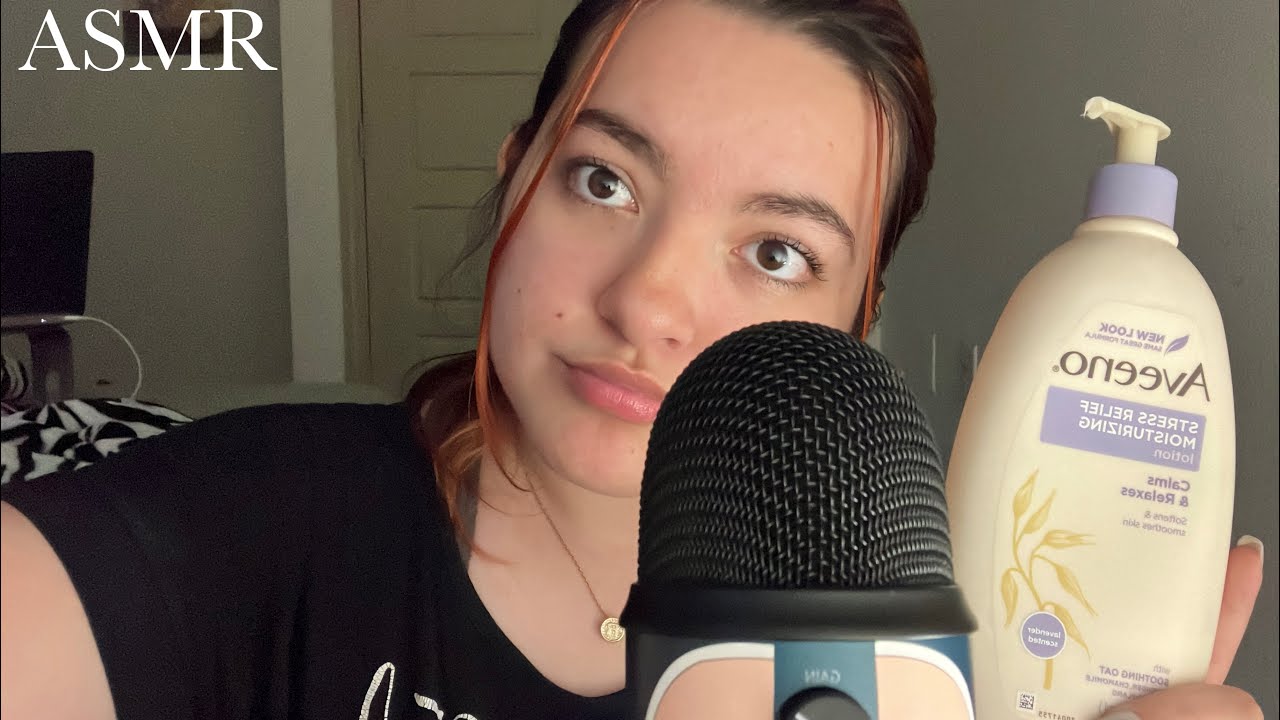 ASMR lotion sounds, sticky tapping and mouth sounds🧴 - YouTube