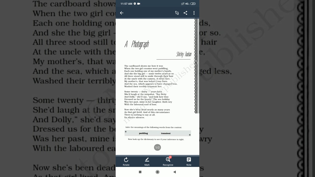 A photograph, class 11, ncert - YouTube
