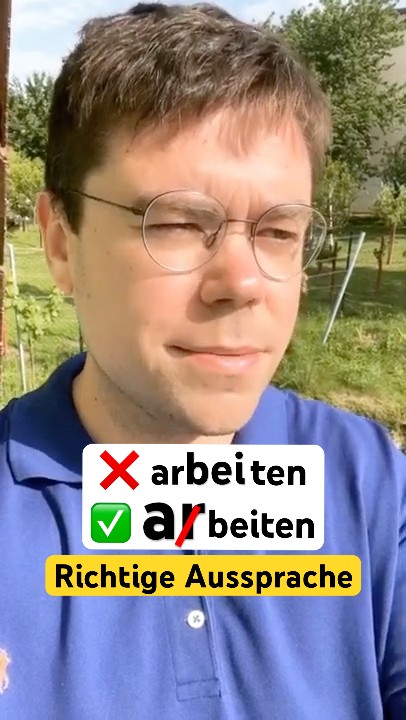 Akzentfrei Deutsch: ARBEIT richtig aussprechen | Deutsch mit Benjamin ...