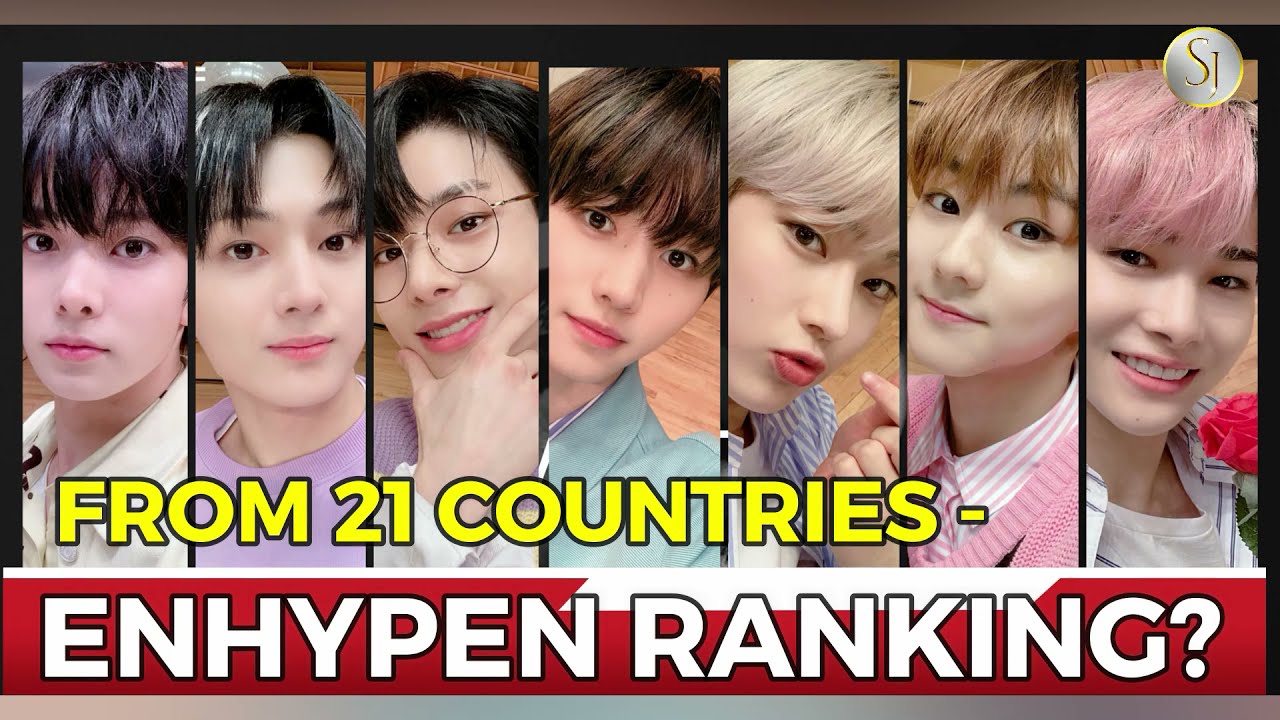 ENHYPEN POPULARITY RANKING IN 21 DIFFERENT COUNTRIES WORLDWIDE ...