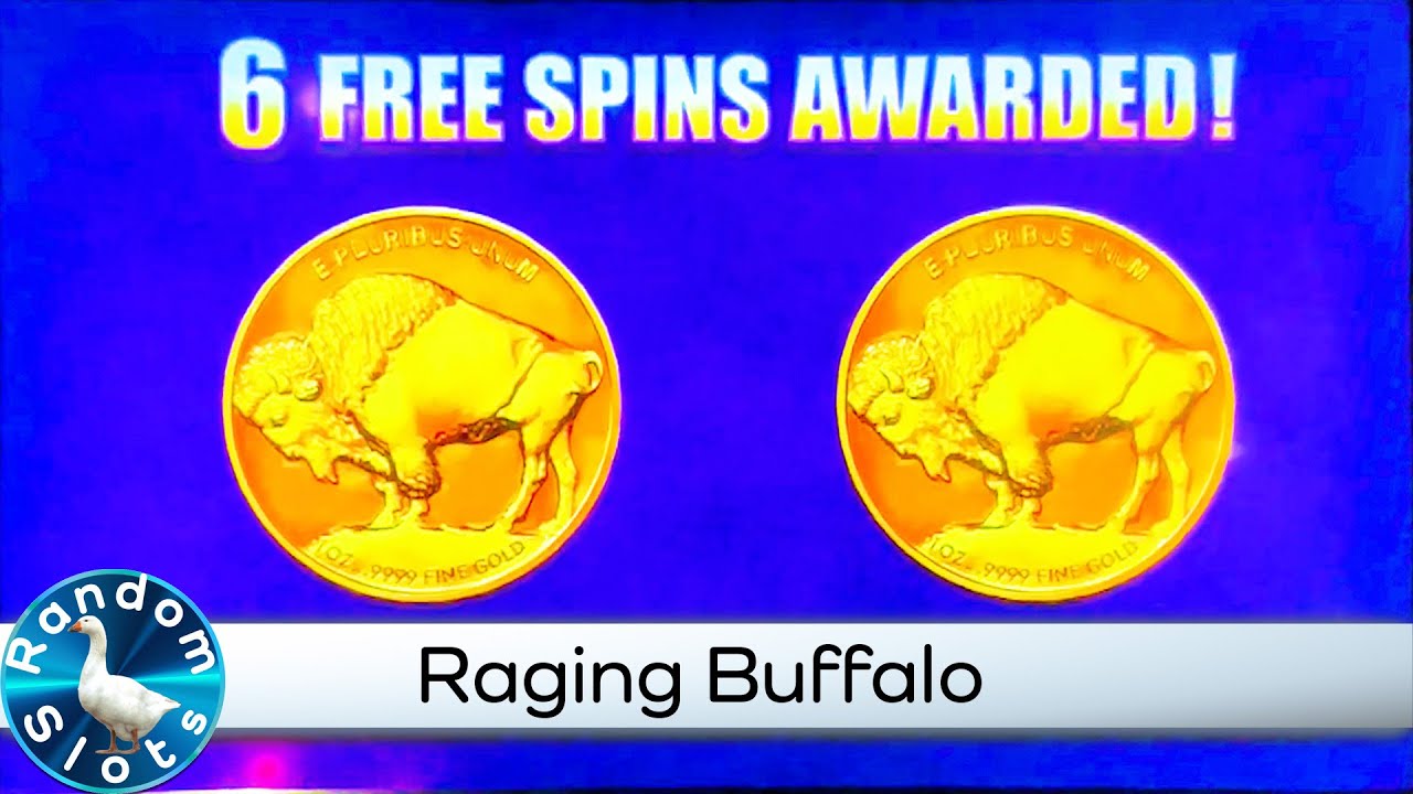 Raging Buffalo Slot Machine Wild Bonus - YouTube