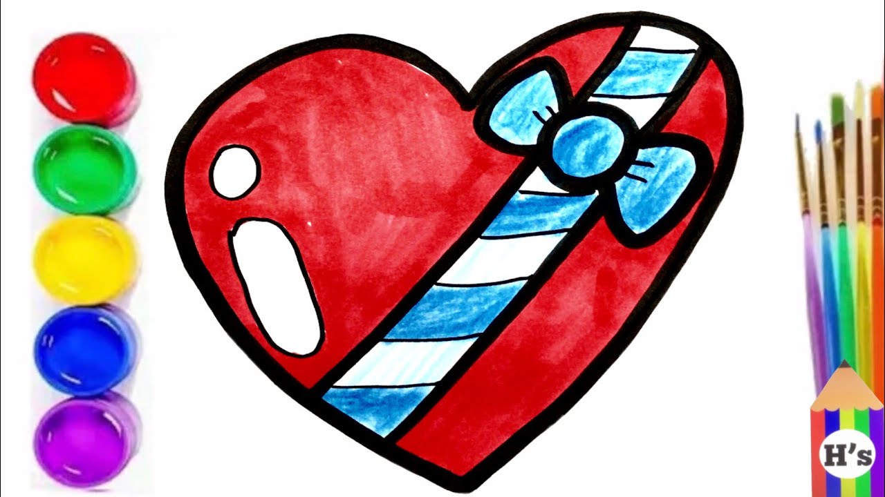 How To Draw a Cute Love Gift | Bolalar uchun yoqimli sevgi sovg'asini ...