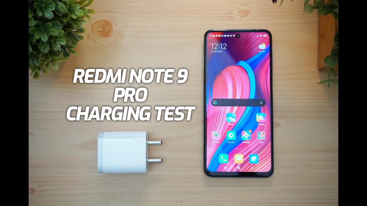 Redmi Note 9 Pro Charging Test- 18W Fast Charger - YouTube