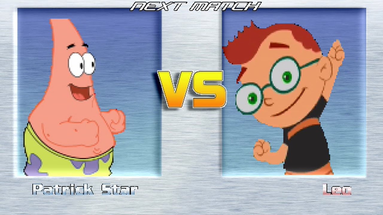 M.U.G.E.N BATTLES | Patrick Star vs Leo | SpongeBob SquarePants vs Disney's Little Einsteins ...