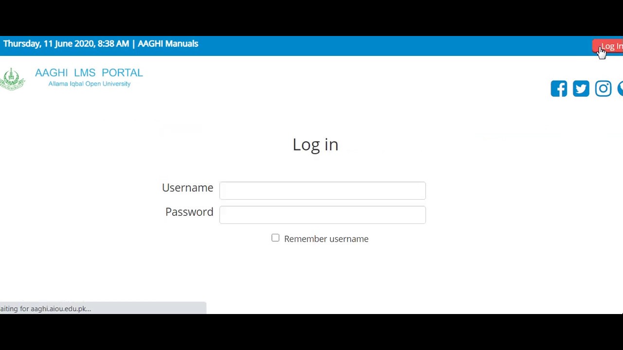 aiou LMS portal part 1 - YouTube