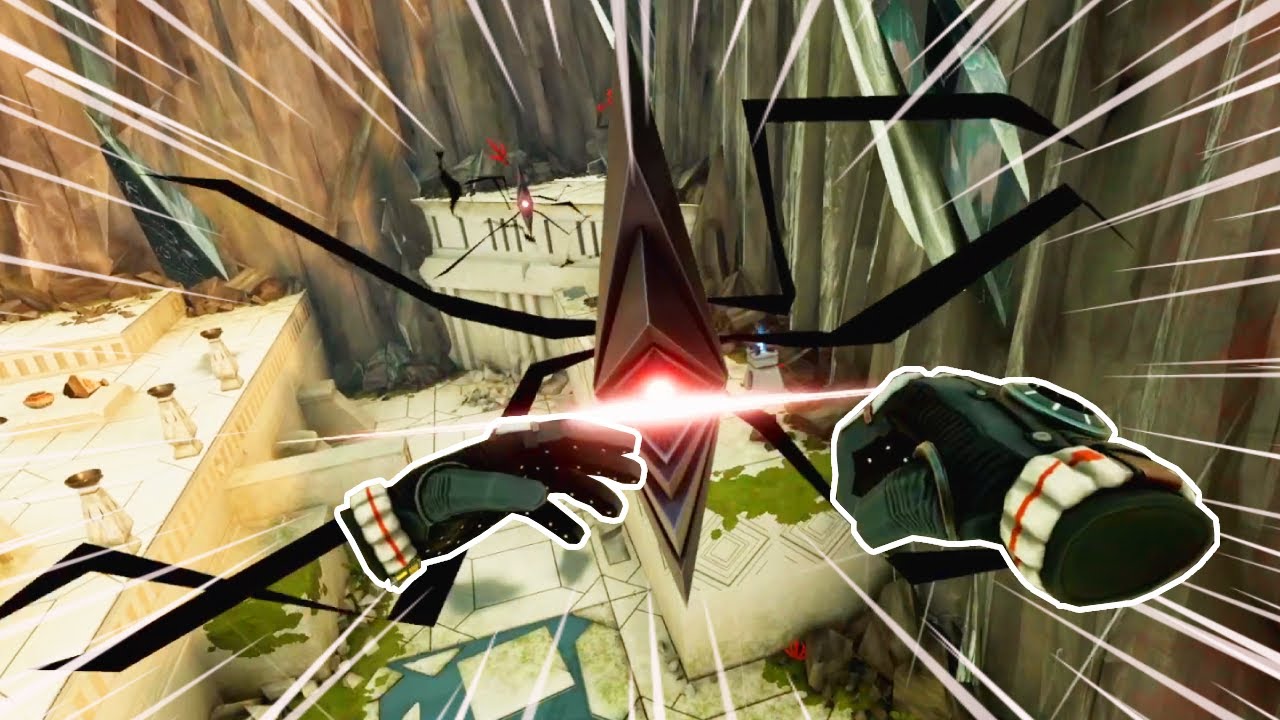 PUNCHING FLYING ROBOTS ?! | Outlier VR Funny Moments - YouTube