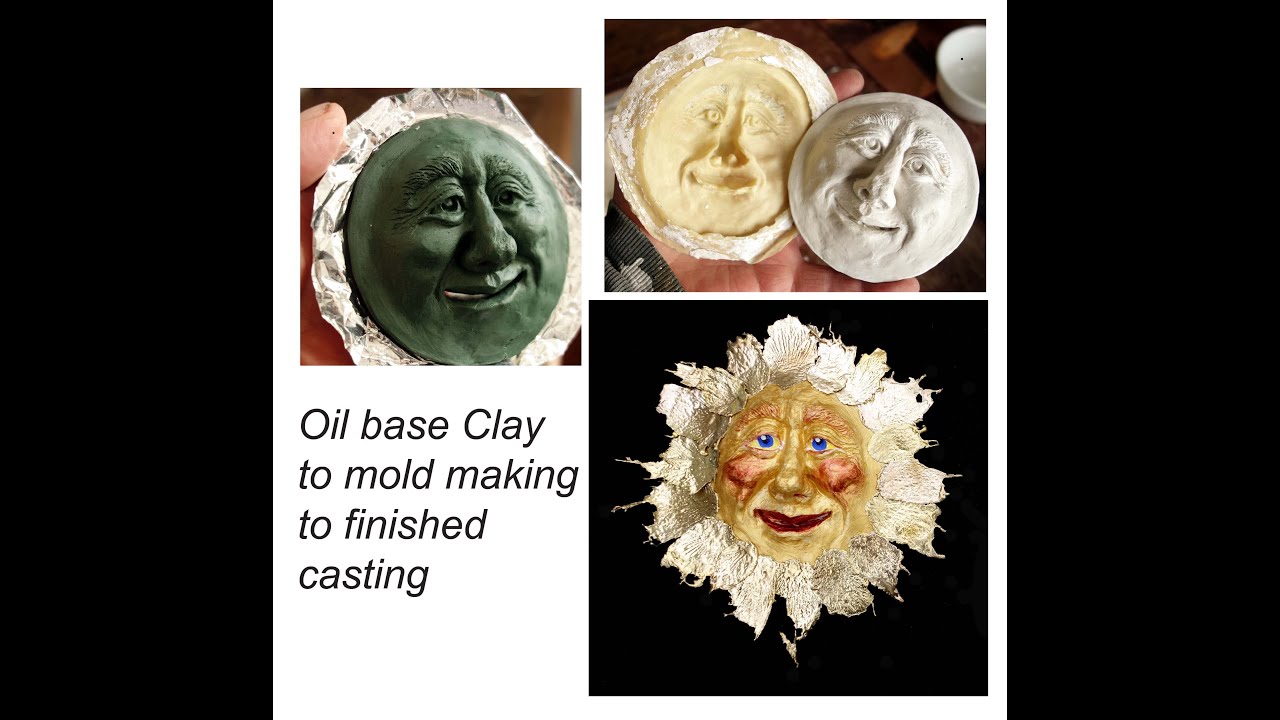 Oil based clay to finished casting in Permastone - YouTube