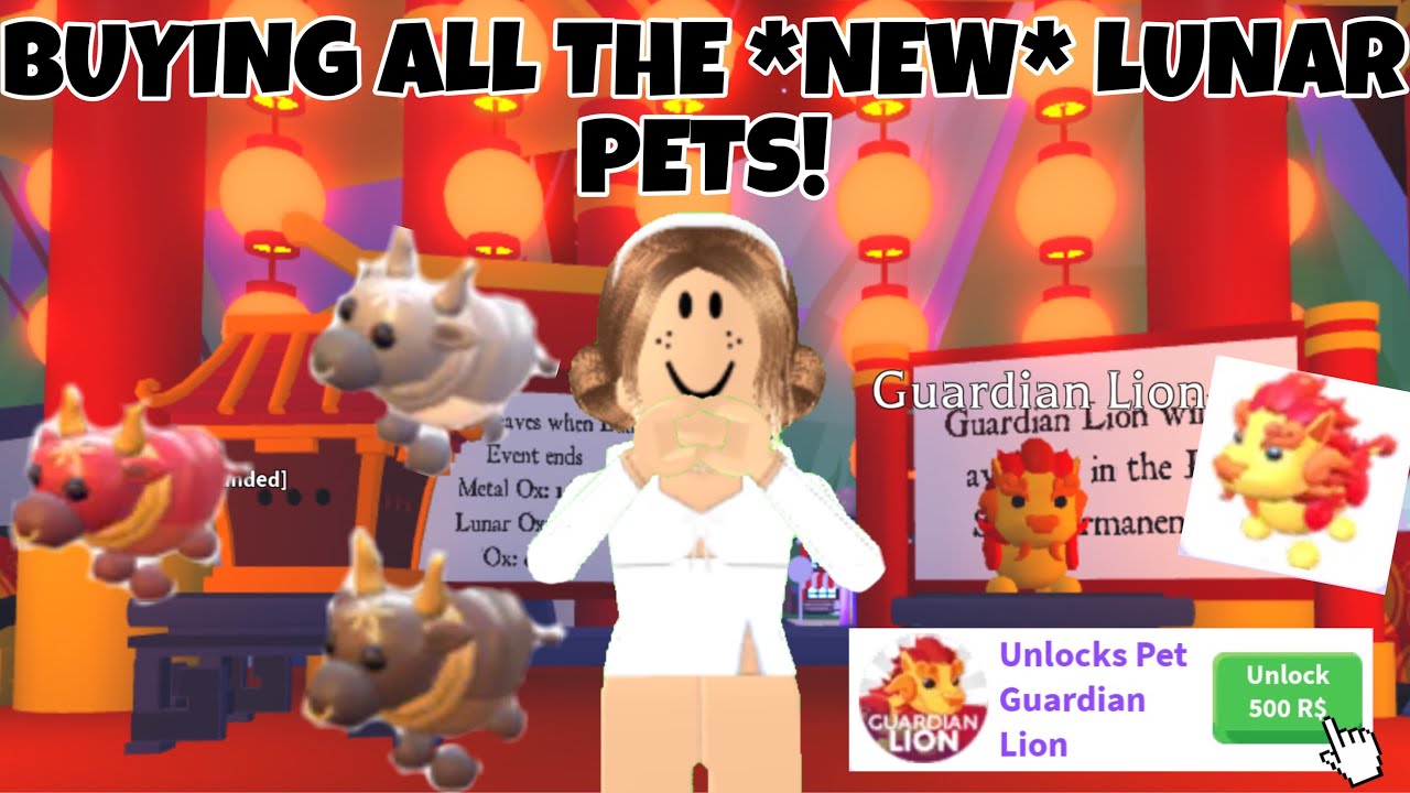 *NEW* LUNAR UPDATE! BUYING ALL THE NEW LUNAR PETS! || ROBLOX ADOPT ME ...