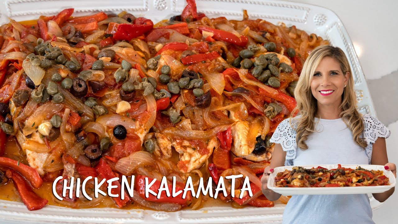 Mediterranean Chicken kalamata Recipe - YouTube