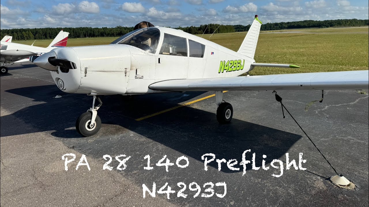 PA 28 140 Preflight Exterior - YouTube
