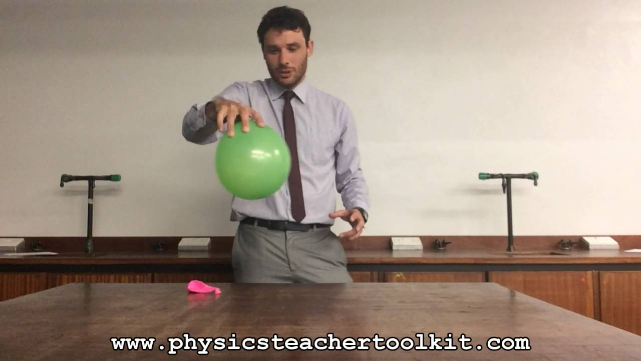 Physics Teacher Toolkit 'Spinning Balloon Demonstration' - YouTube
