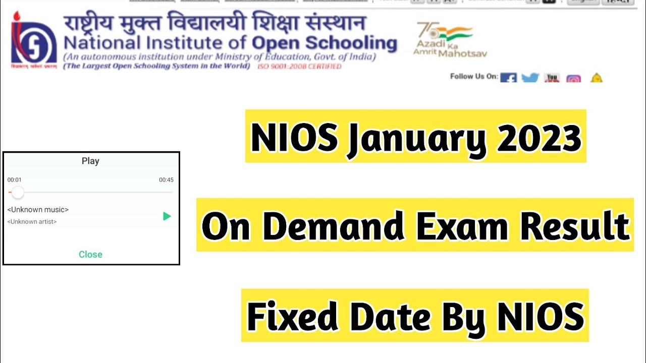 Nios January Ode Result By Nios Authority | Task Is Helping (NIOS) # ...