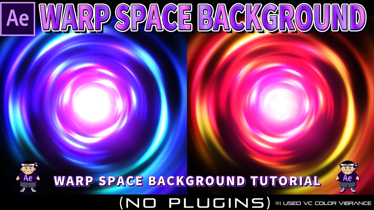 Warp Space Background in After Effects【Image Background】【Game Effect ...