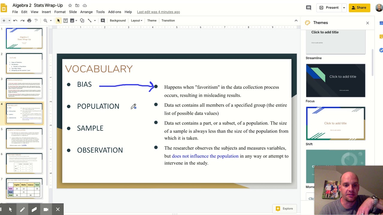 Algebra 2 Stats Wrap-Up - Google Slides - YouTube