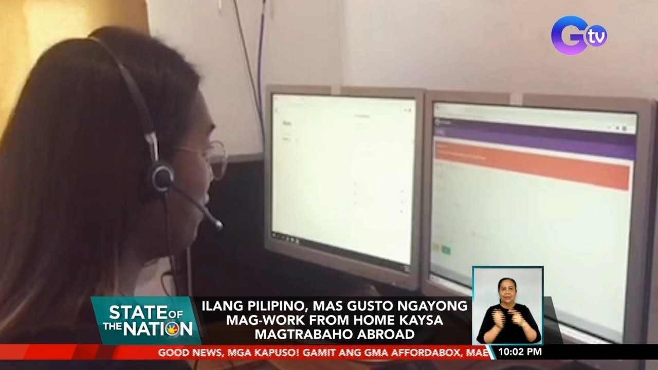 Ilang Pilipino, mas gusto ngayong mag-work from home kaysa magtrabaho ...