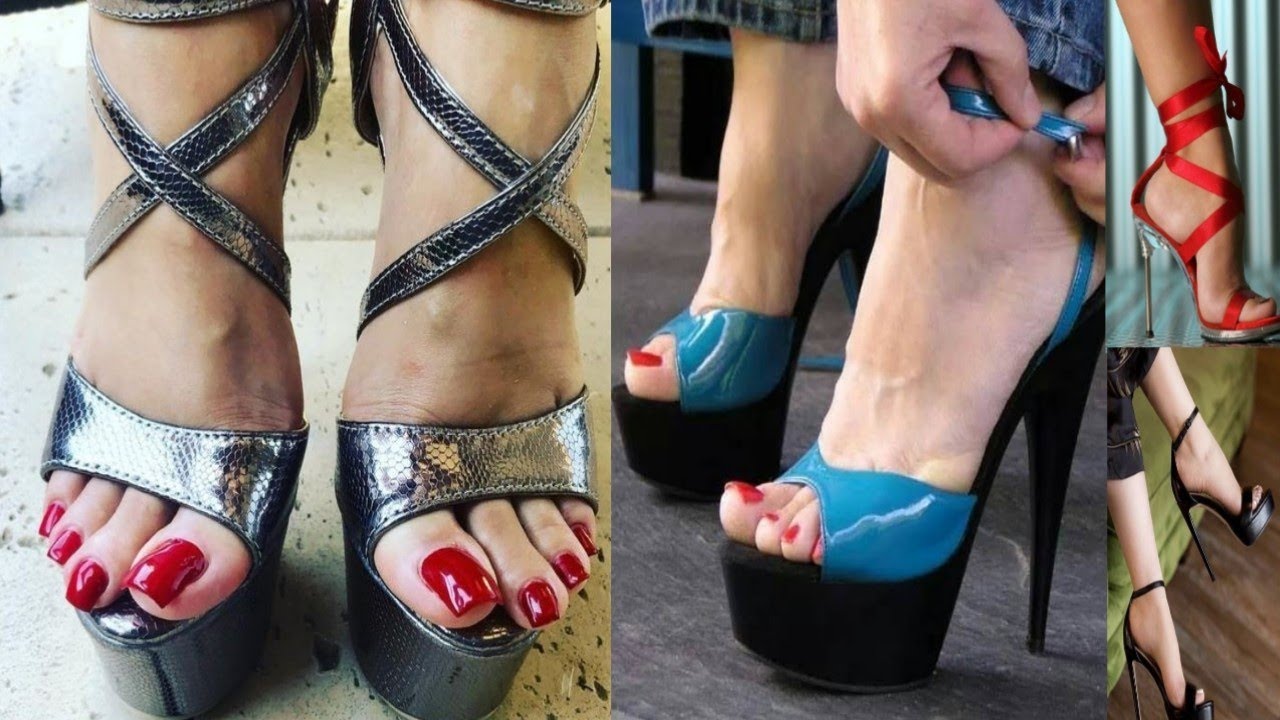 Pencil High Heels Tremendous Designs Sandals Shoes for Ladies Footwear ...