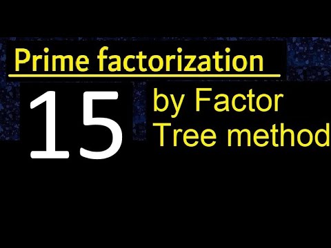 Prime factorization of 15 by factor tree method . Factor tree of 15 ...