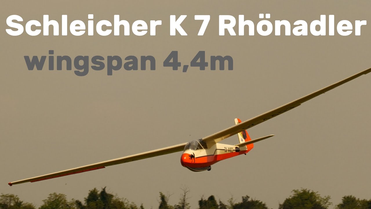 Schleicher K 7 Rhönadler | 4,4m scale RC glider | 4K | Syrovice 2024 ...
