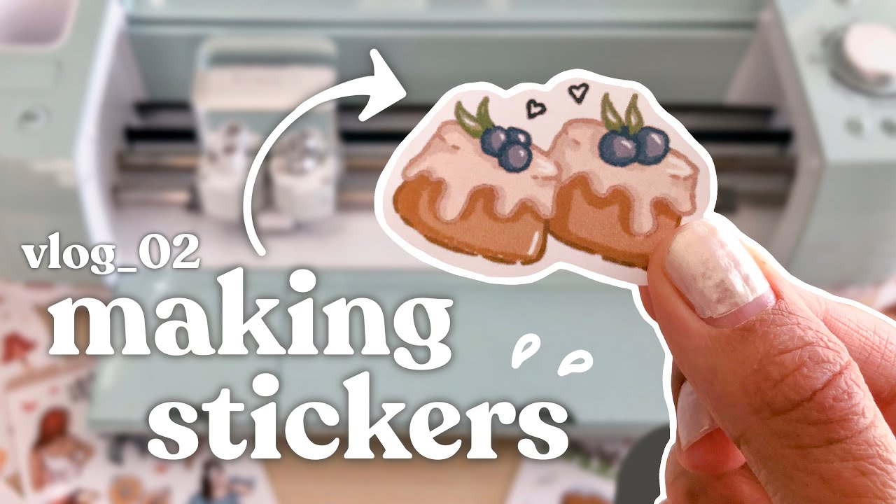 🧁 how i MAKE STICKERS for my shop | business diaries vol_02 - YouTube