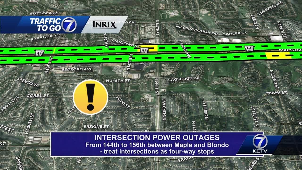 Northwest Omaha power outage impacting traffic lights - YouTube