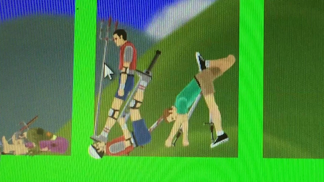 Happy wheels #1 pogo fight evil homeless man - YouTube