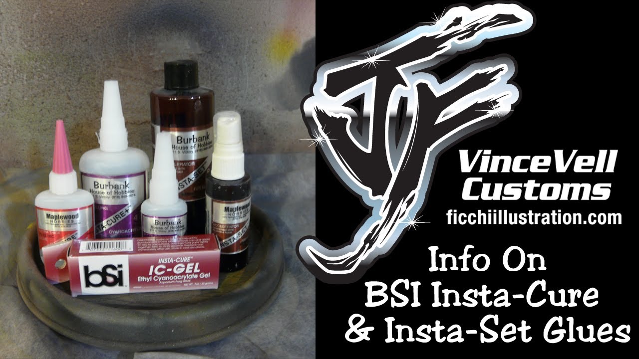 Info on BSI Insta Cure and Insta Set Glues - YouTube