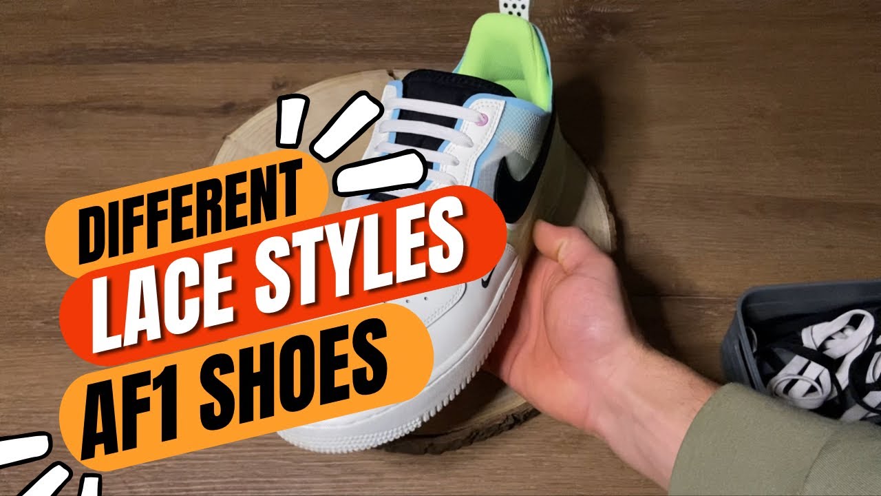 Air force 1 lace style | 3 different AF1 laces | so schnürst du deine ...