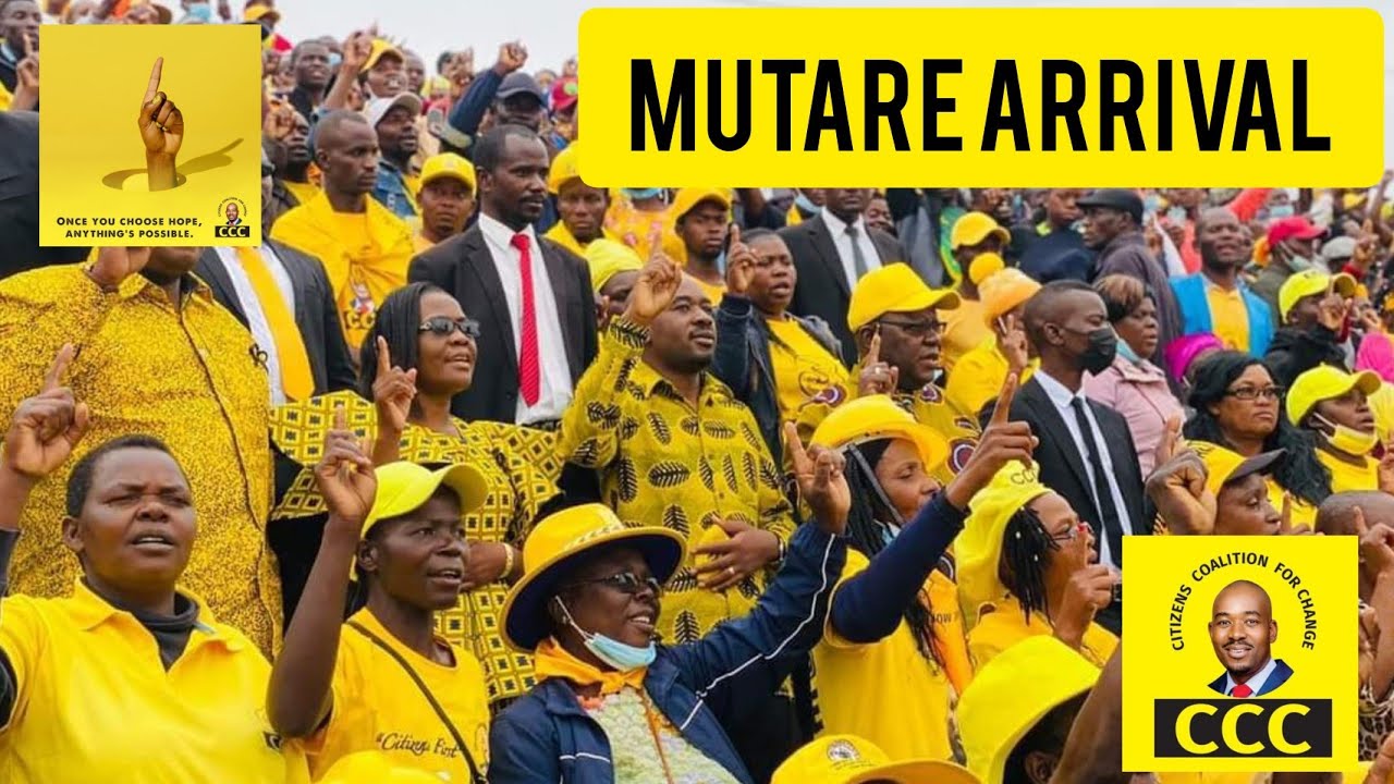 CCC PRESIDENT ARRIVE AT FULL PACKED MUTARE SAKUBVA STADIUM - YouTube