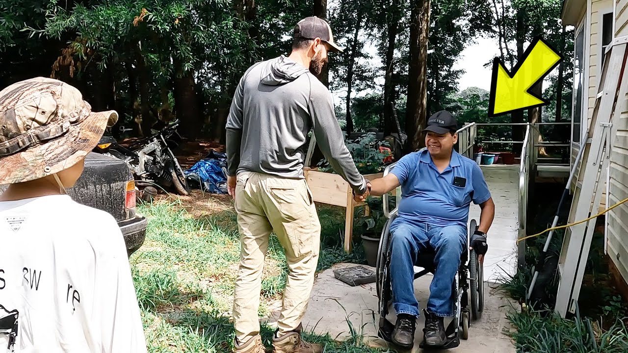 This DISABLED HOMEOWNER was SHOCKED at this FREE Yard TRANSFORMATION ...