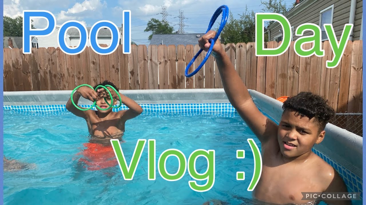 A Day in the Pool | Swimming Pool Tricks | Abreu Family - YouTube