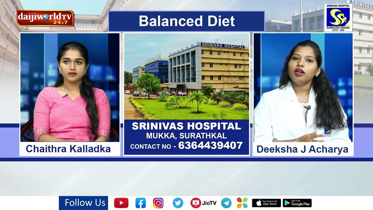 Shrinivas Hospital Health Talk : Information about Balanced Diet from ...