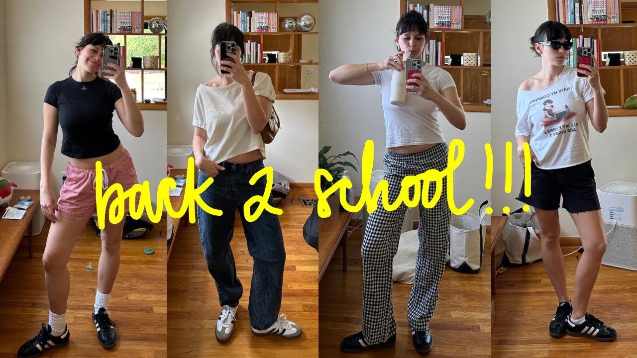 casual realistic college outfits | college outfit inspo - YouTube