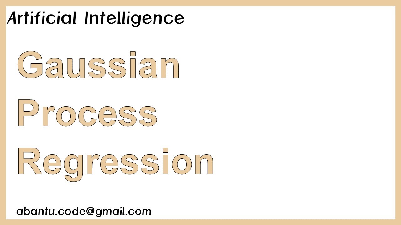 [Advanced AI 13] Gaussian Process Regression (GPR) - YouTube
